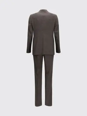 Zegna Single-breasted Suit In Wool And Linen With Notch Lapels