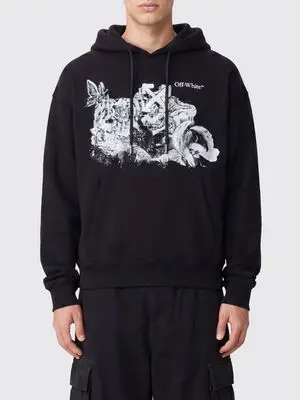 Off-White Graphic Print Hoodie - Black