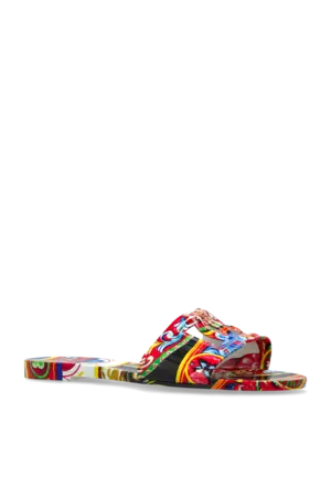 Dolce & Gabbana Slides With ‘carretto’ Print