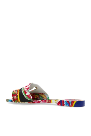 Dolce & Gabbana Slides With ‘carretto’ Print
