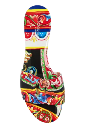 Dolce & Gabbana Slides With ‘carretto’ Print
