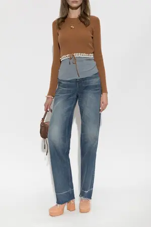 Chloé Sweater With Lace Trim
