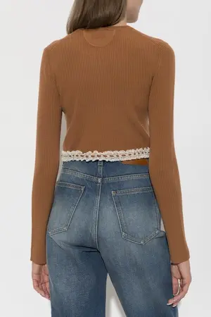 Chloé Sweater With Lace Trim