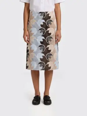 Marni Floral Crochet Cotton Midi Pencil Skirt