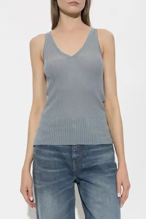 Chloé Wool Knit Cardigan And Camisole Set