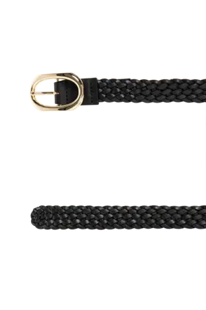 ANINE BING Signature Link Leather Belt