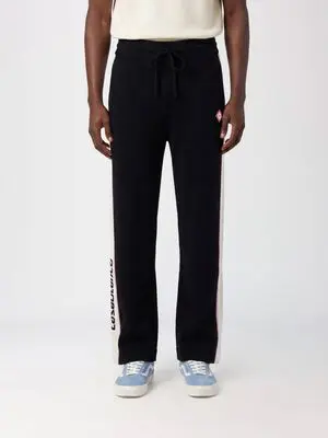 Casablanca Merino Wool Knit Trousers - Black