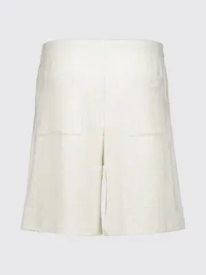Off-White Textured Logo Shorts - Yellow Cream
