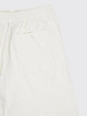 Off-White Textured Logo Shorts - Yellow Cream