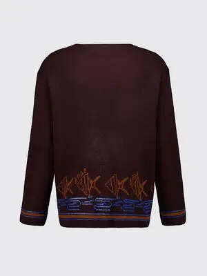 BODE Sweater With Geometric Motif - Brown