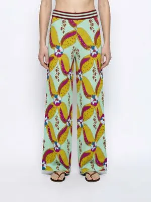PAULA Palazzo Trousers - Water
