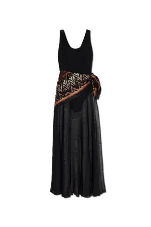 Zimmermann Dress With Built-in Bodysuit - Black