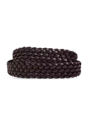 ANINE BING Signature Link" Leather Belt