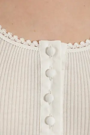 Chloé Ribbed Fitted Top