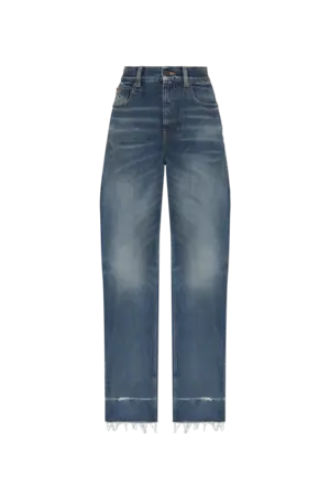 Chloé Jeans With A 'vintage' Effect - Blue