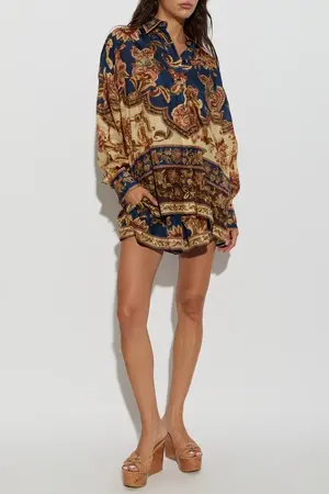 Zimmermann Silk Shorts With Print