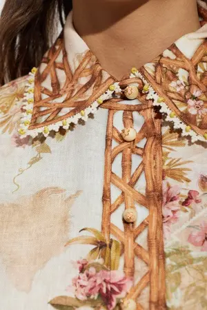 Zimmermann Linen Shirt With Print