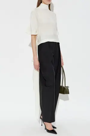 Alaïa Asymmetrical Draped Top