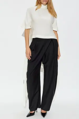 Alaïa Asymmetrical Draped Top