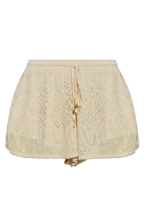 Zimmermann Crochet Shorts - Beige