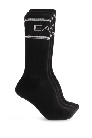 EA7 Three-pack Of Socks - Black