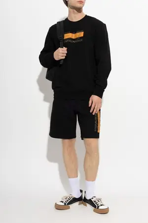 EA7 Sweat Shorts With Printed Logo