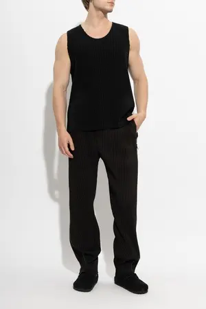 Issey Miyake Pleated Sleeveless Top