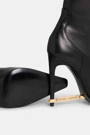 Dsquared2 Metal Bar Heeled Ankle Boots