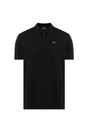 EA7 Polo With Logo Application - Black