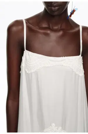 Bimba Y Lola Strappy Crochet Midi Dress