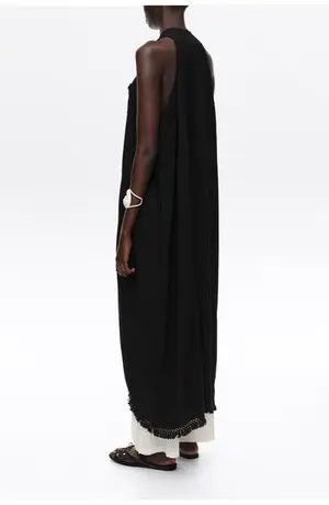 Bimba Y Lola Fringed Wrap Midi Dress
