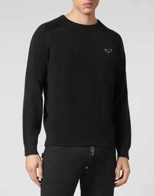 Philipp Plein Pullover Round Neck Ls - Black