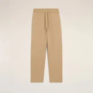 AMI Paris Beige Cotton Track Pants With De Coeur Beige - Mastic Beige/black