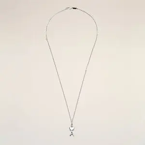AMI Paris Brass Necklace With De Coeur Charm