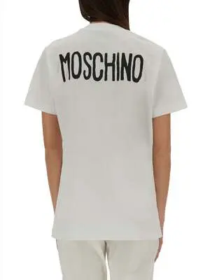 Moschino Regular Fit Printed Cotton T-shirt