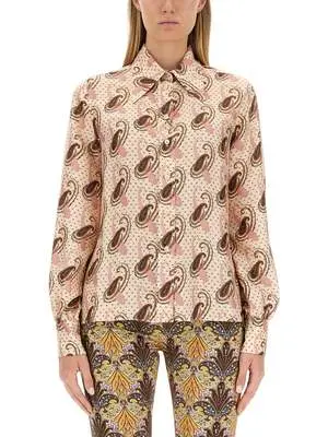 Etro Paisley Print Silk Shirt - Multicolor