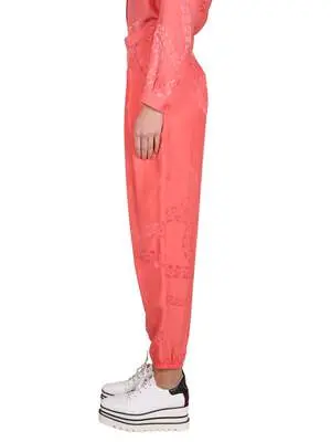 Stella McCartney Silk Blend Pants With Chain Pattern