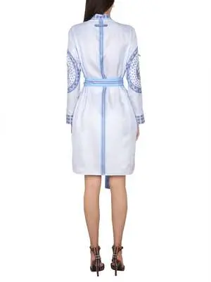 Burberry Silk Long Sleeve Shirt Dress