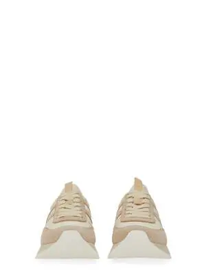 Moncler Pacey Leather Sneakers - Cream