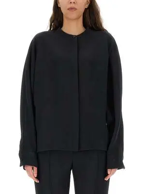 JIL SANDER Viscose Blend Shirt - Black