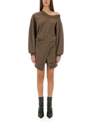 Attico THE ATTICO Cut-Out Dress Brown