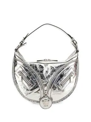 Versace Repeat Small Hobo Bag - Silver