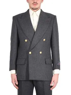 Gucci Elegant Cashmere Jacket - Gray