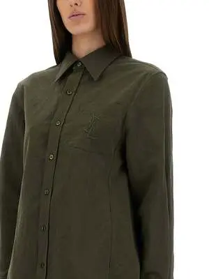 Saint Laurent Linen And Cotton Cassandre Shirt
