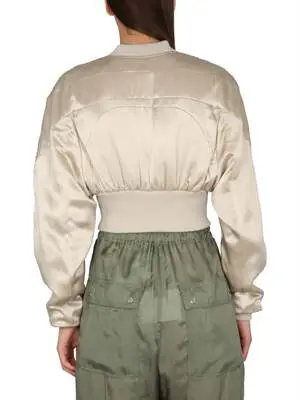 Rick Owens Girdered Flight Jacket - Gray