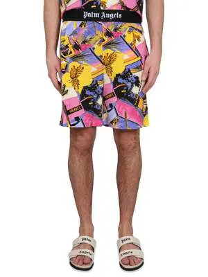Palm Angels Miami Bermuda Shorts - Multicolor