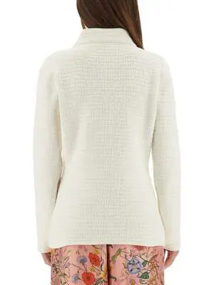 Gucci Fine Cotton Cardigan With Pockets