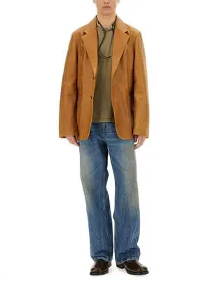 Our Legacy Leather Opening Blazer