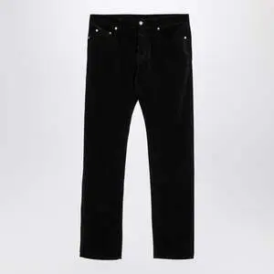 Saint Laurent Corduroy Slim Trousers - Black