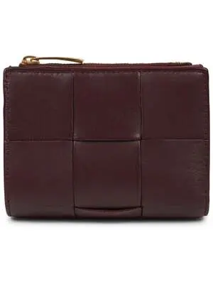 Bottega Veneta Bi-fold Wallet With Zipper Small
